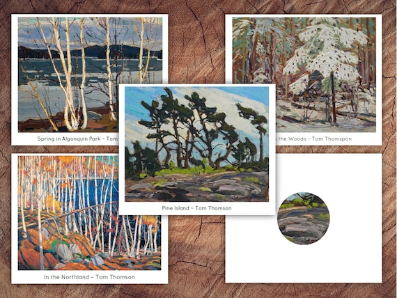 Canadian Landscapes by Tom Thompson Art Cards Preschool | Etsy