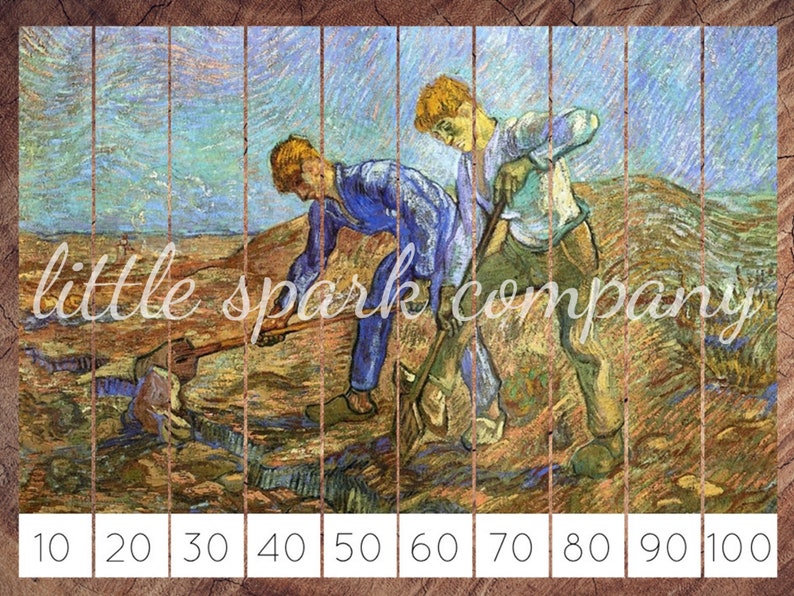 Skip Counting With Van Gogh Preschool Skip Counting Puzzles | Etsy