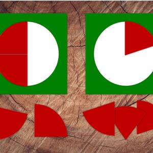 Introduction to Fractions, Montessori Circle Fractions, Preschool Math ...