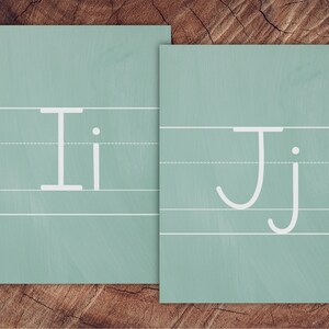 Chalkboard Inspired Alphabet Poster Set Print Version With - Etsy