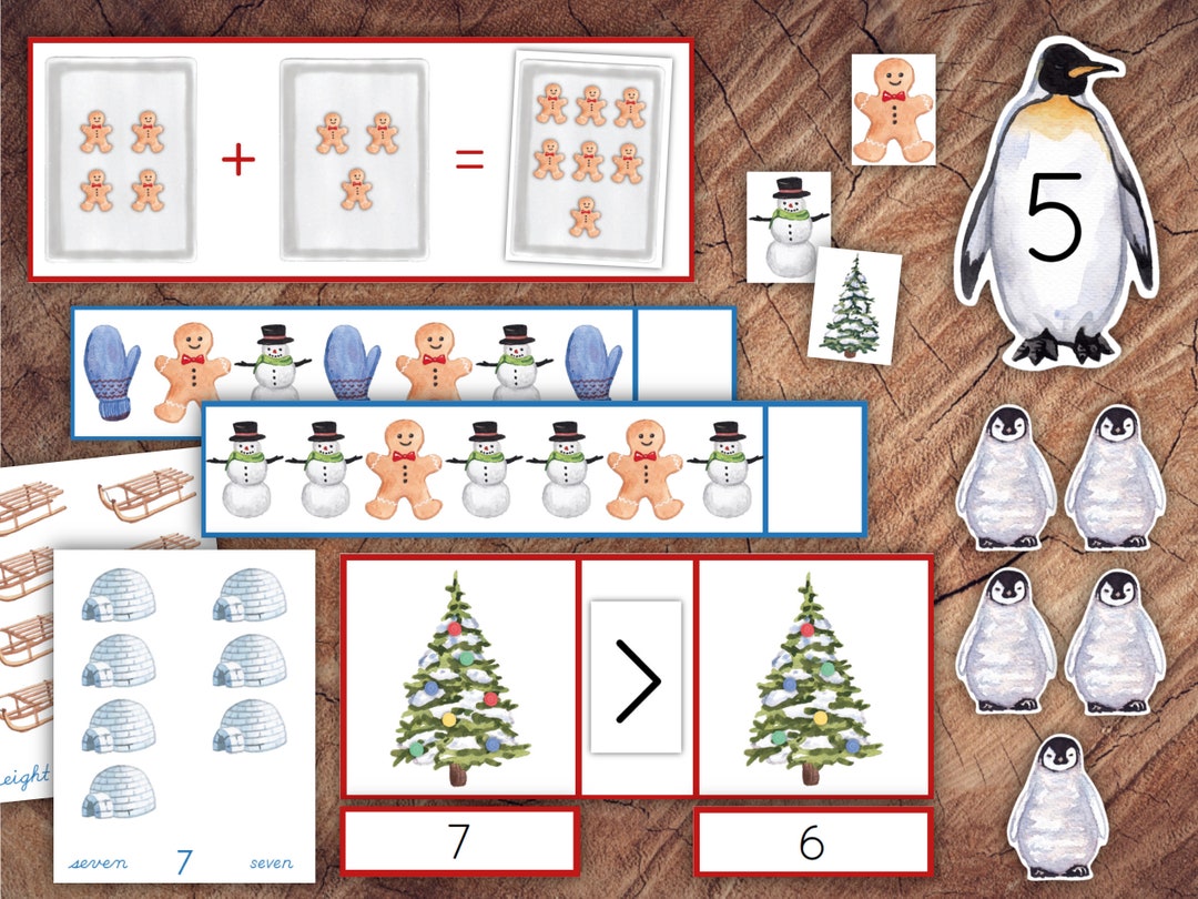 Winter Wonderland Preschool Math Bundle - Etsy