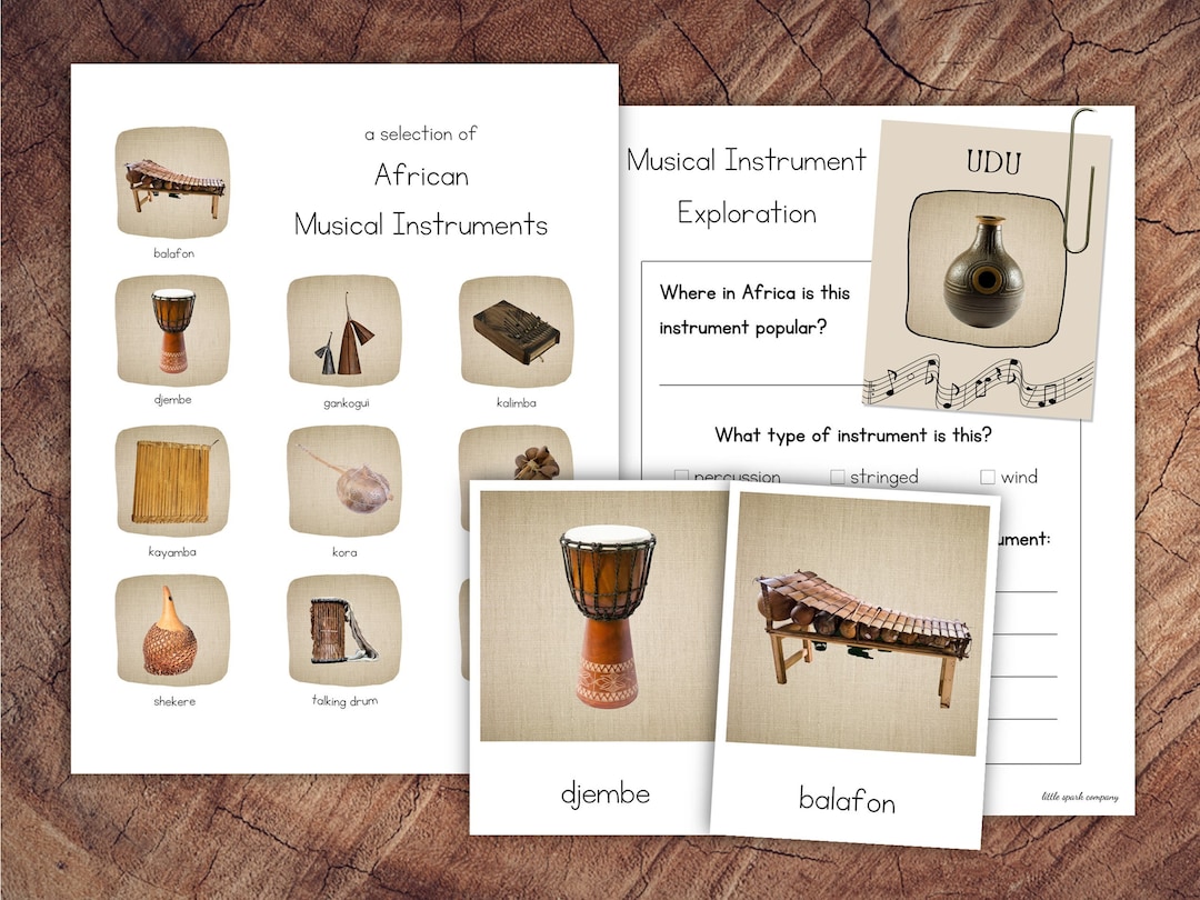 African Musical Instruments Pack With Extension - Etsy