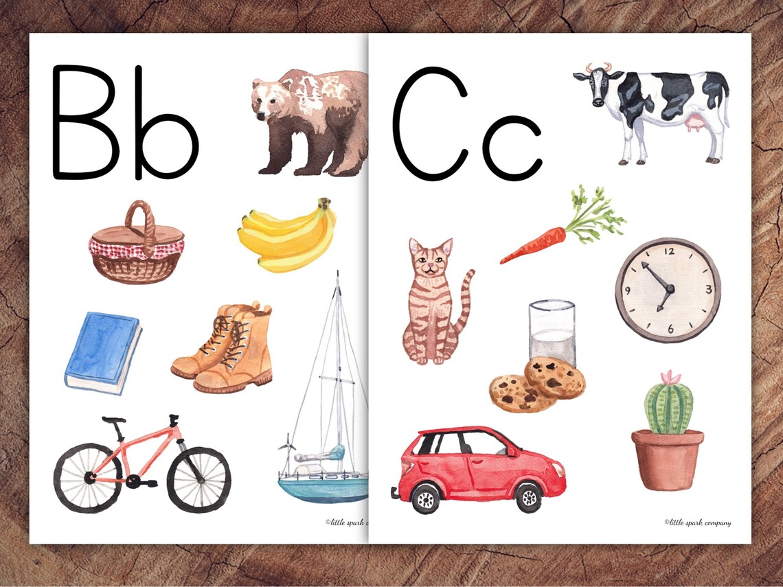 Preschool Alphabet Letter Sounds Poster Set - Etsy