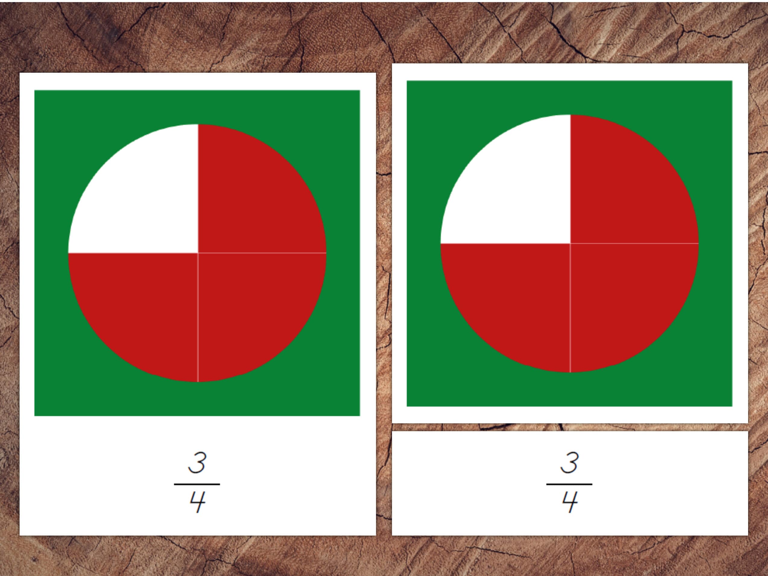 Introduction to Fractions Montessori Circle Fractions | Etsy