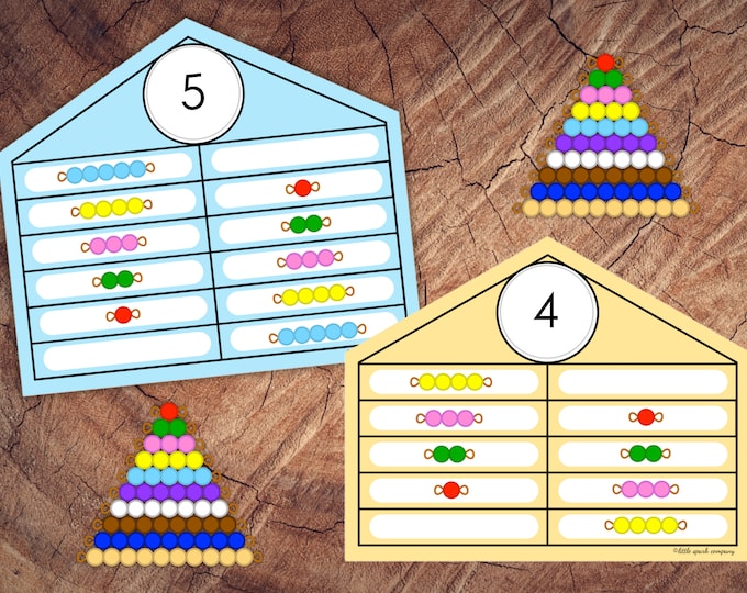 Printable Montessori Skip Counting Arrows for Short and Long Bead ...