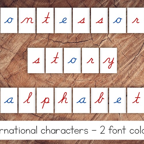 Cursive Alphabet Flash Cards Lowercase Handwriting Learning - Etsy Canada