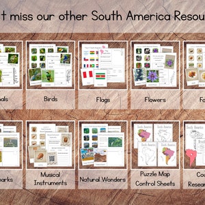 South American Landmarks Pack With Extension - Etsy