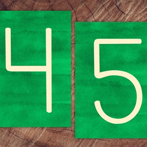 Printable Sandpaper Numerals, Montessori Number Recognition - Etsy