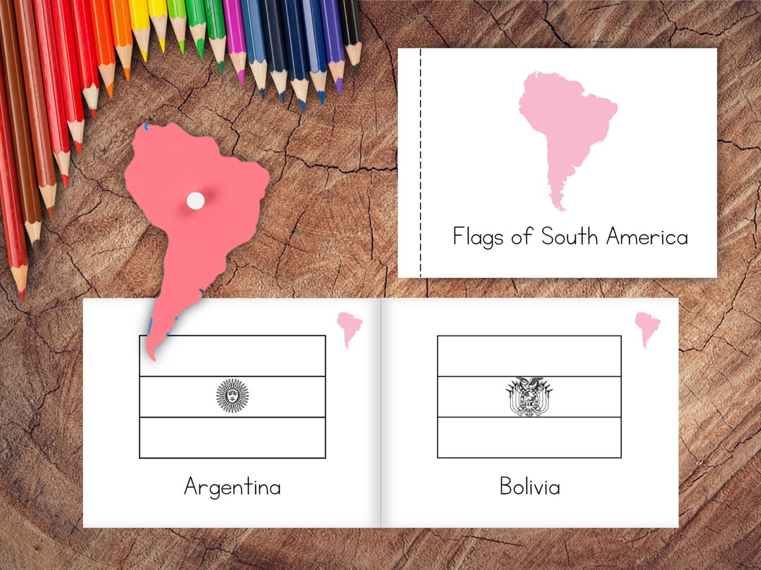 South American Flags Booklet - Etsy