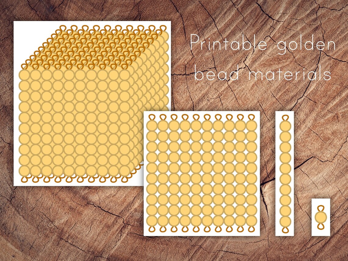 Montessori Golden Beads Bundle Printable Math Resource | Etsy