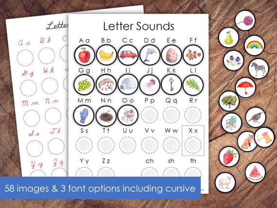 Preschool Letter Sounds Picture Matching Activity | Etsy Canada