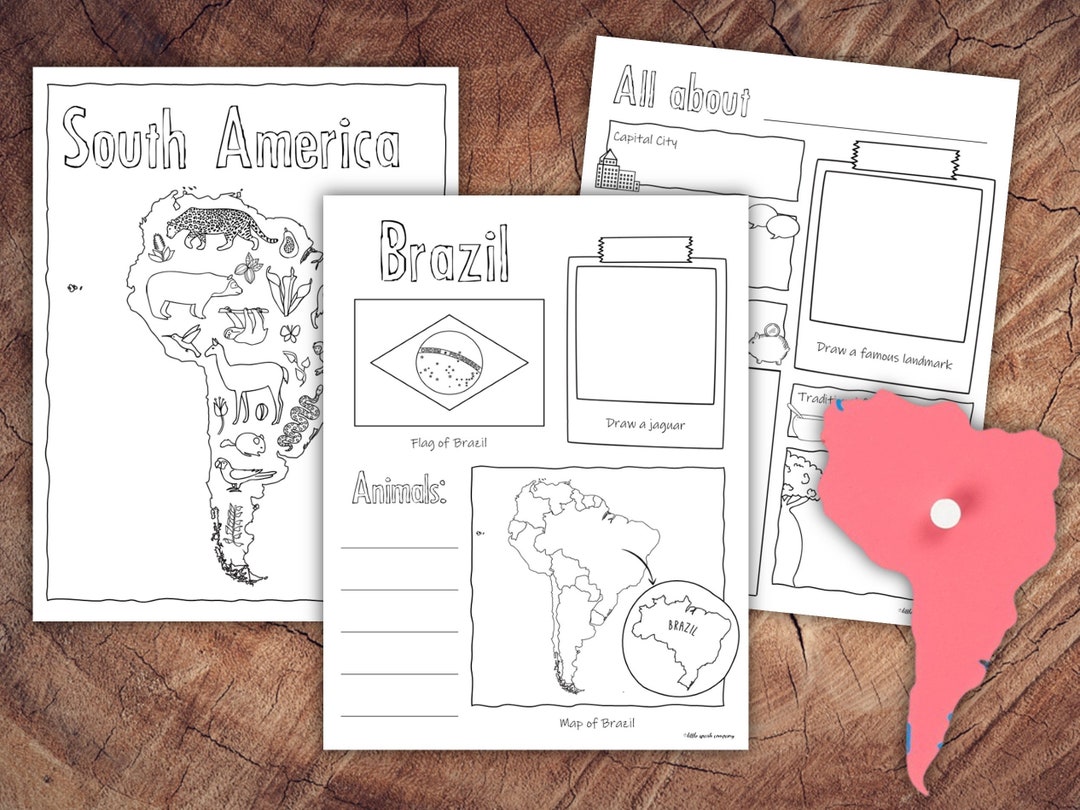South American Countries Research Pack With BONUS, Homeschool Geography ...