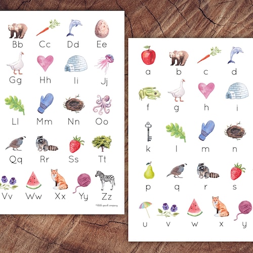 Preschool Alphabet Letter Sounds Poster Set - Etsy