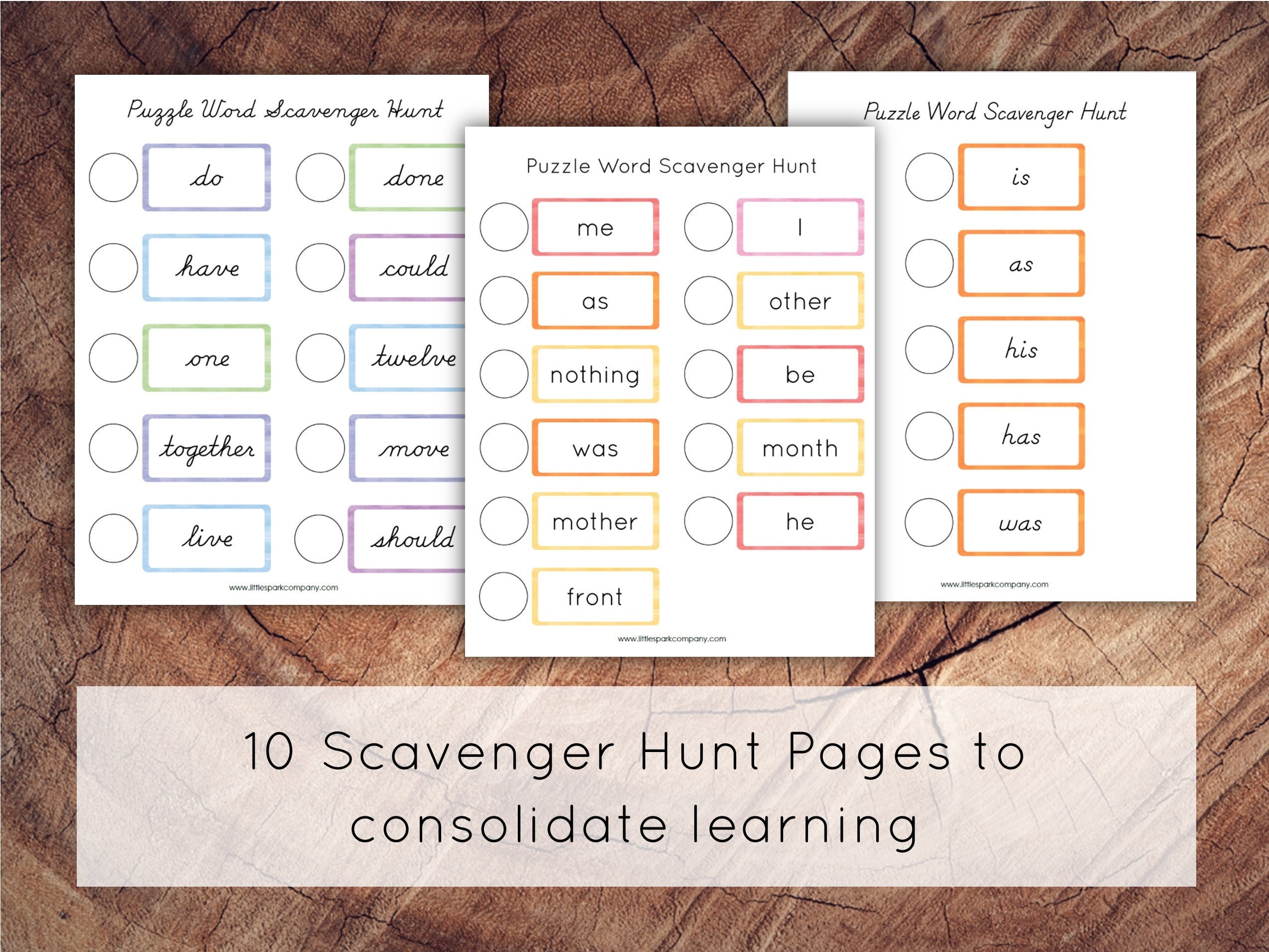 Montessori Puzzle Words Set Preschool Sight Words - Etsy