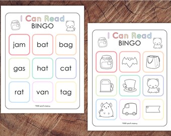 CVC I Can Read Bingo Inclusive Bingo for All Reading Levels - Etsy