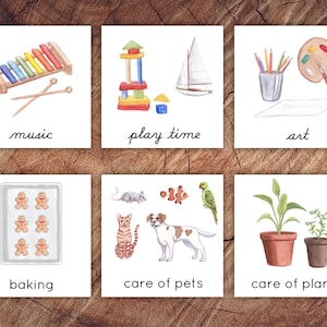 Daily Rhythm Card Set, Toddler Preschool Schedule - Etsy