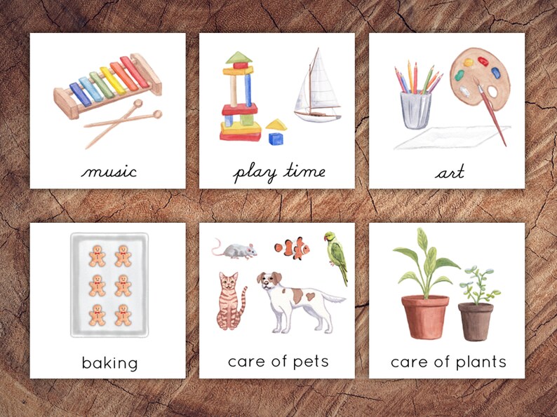 Daily Rhythm Card Set Toddler Preschool Schedule | Etsy