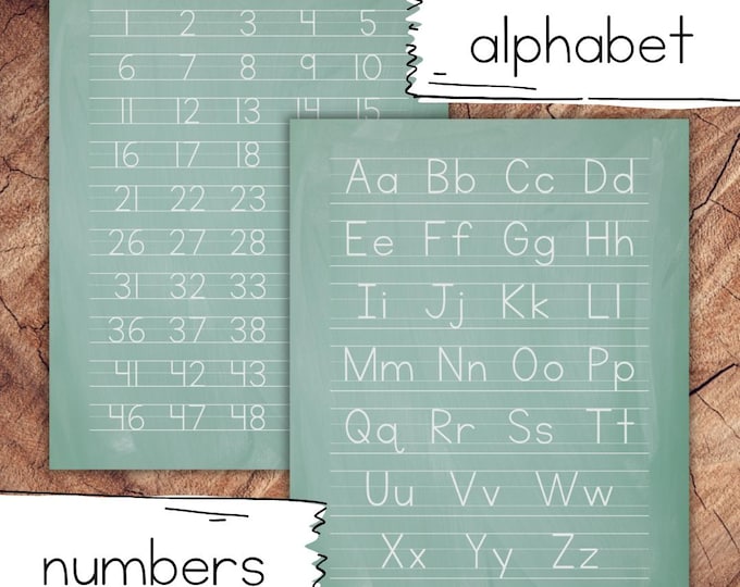 Cursive Alphabet Chart Art Print - Etsy Canada