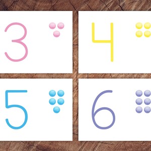 Preschool Numbers 1-10 Poster and Cards - Etsy