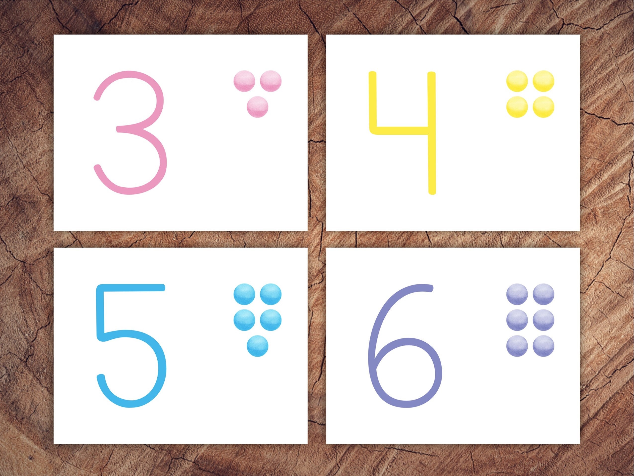 Preschool Numbers 1-10 Poster and Cards - Etsy Canada