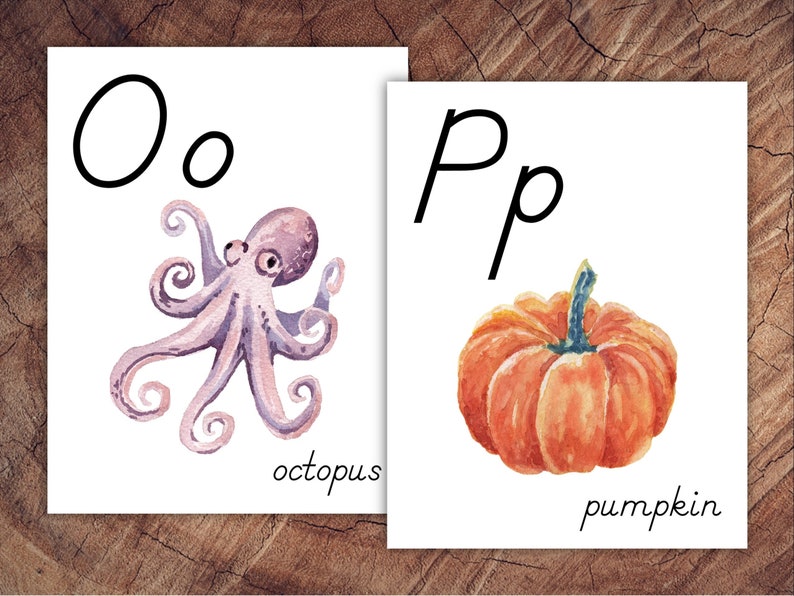 Alphabet Posters D'nealian-style Font Large Format for - Etsy