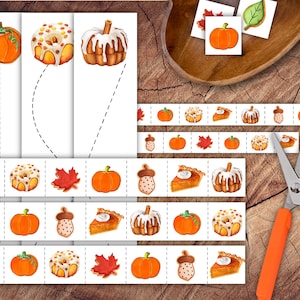 Fall Treats Scissor Strips Set, Preschool Scissor Practice - Etsy