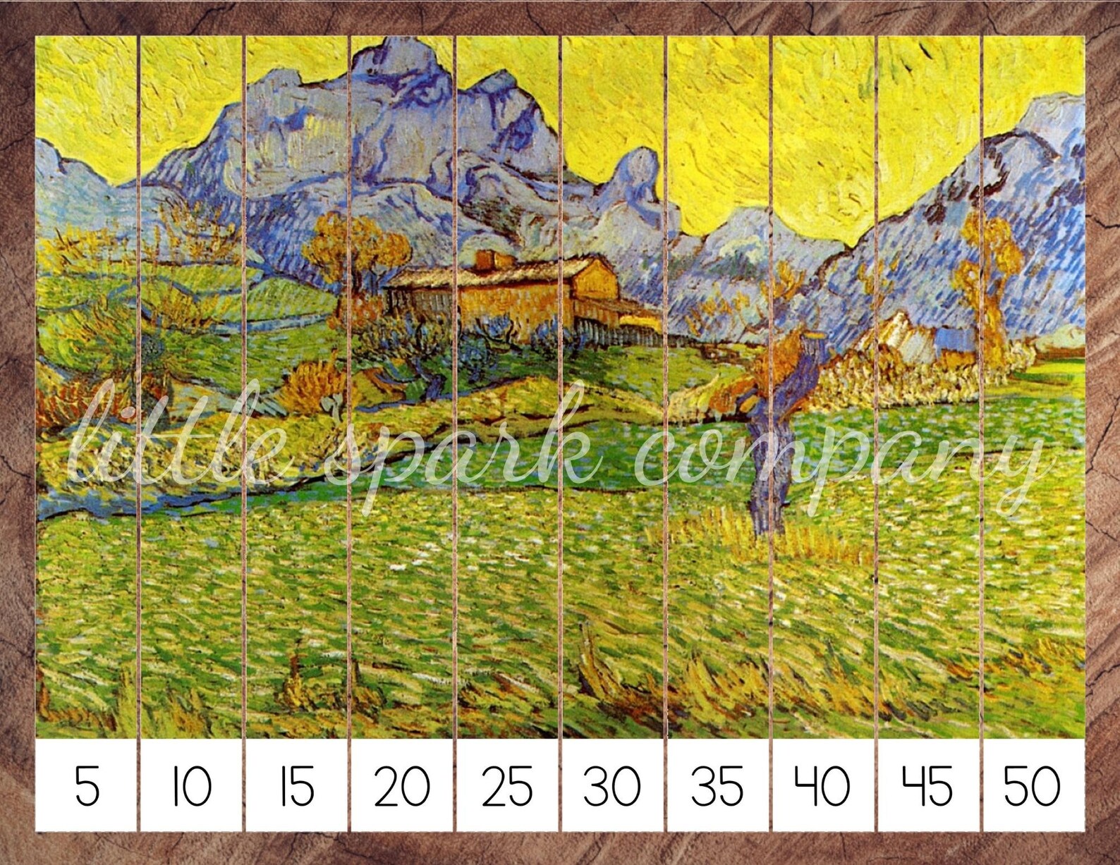 Skip Counting With Van Gogh Preschool Skip Counting Puzzles - Etsy