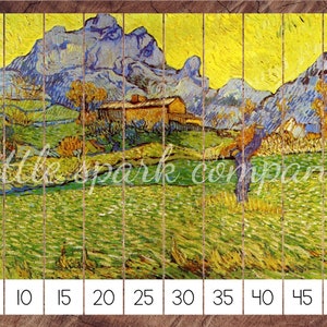 Skip Counting With Van Gogh, Preschool Skip Counting Puzzles - Etsy