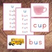 Montessori Pink Series Language Cards, Learn to Read CVC Words (Instant ...