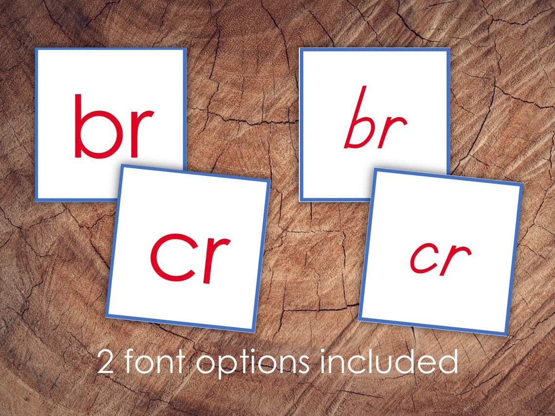 Preschool Consonant Blends Picture Matching Cards - Etsy