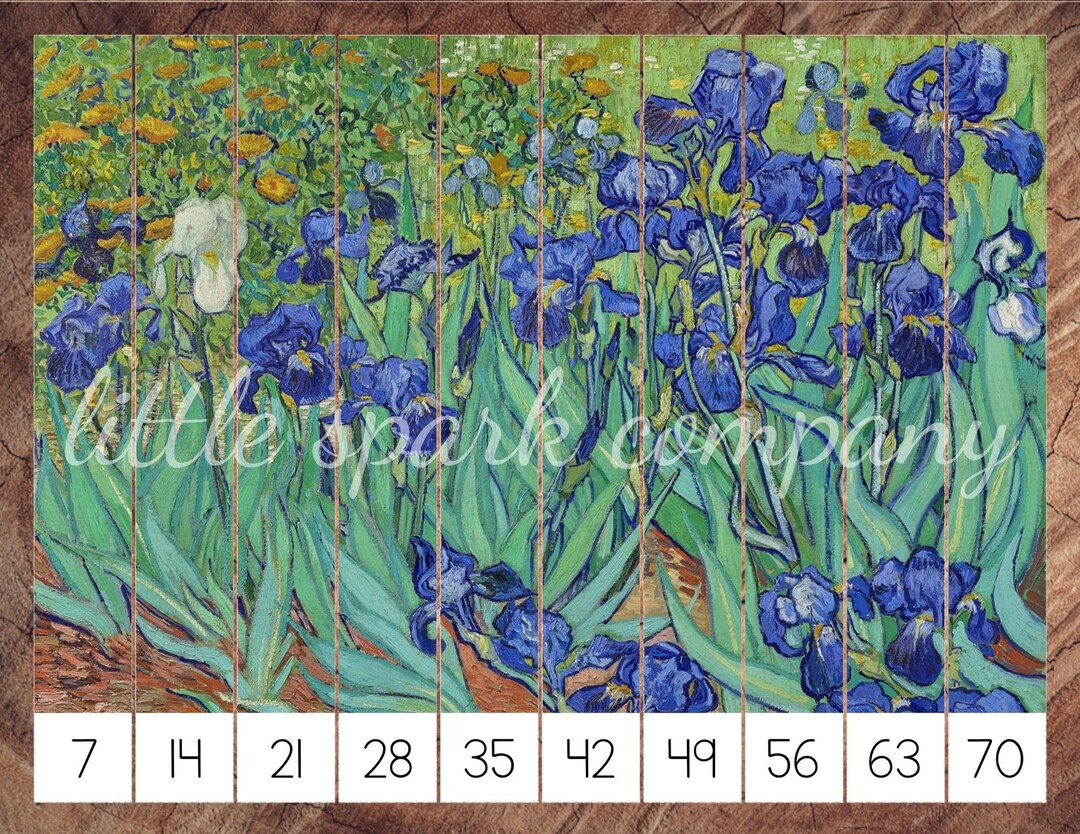 Skip Counting With Van Gogh, Preschool Skip Counting Puzzles - Etsy