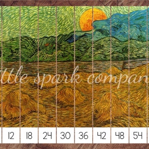Skip Counting With Van Gogh, Preschool Skip Counting Puzzles - Etsy