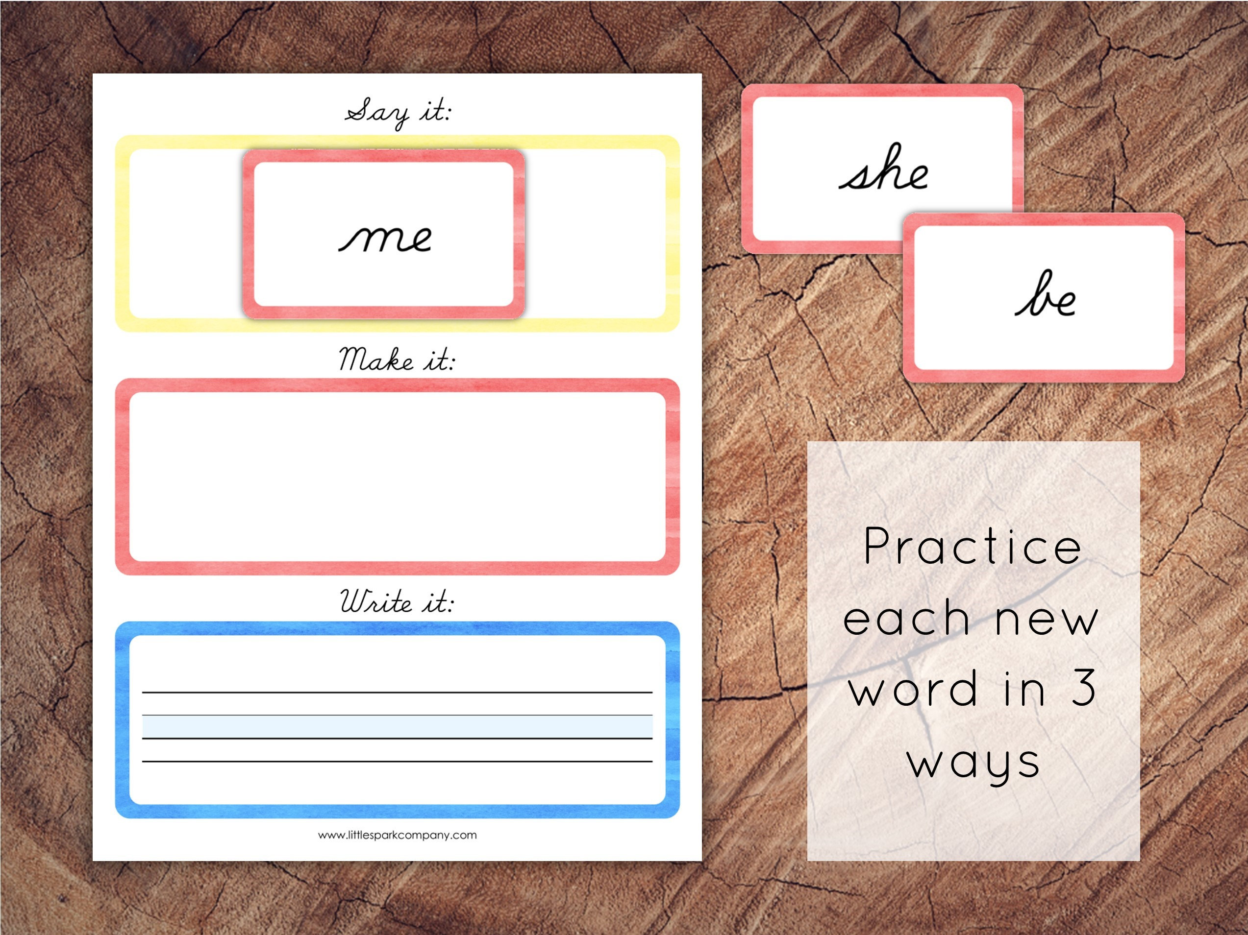 Montessori Puzzle Words Set Preschool Sight Words - Etsy