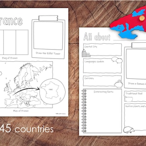 European Countries Research Pack With BONUS, Homeschool Geography - Etsy