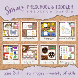 Spring Preschool & Toddler Resource Bundle - Etsy