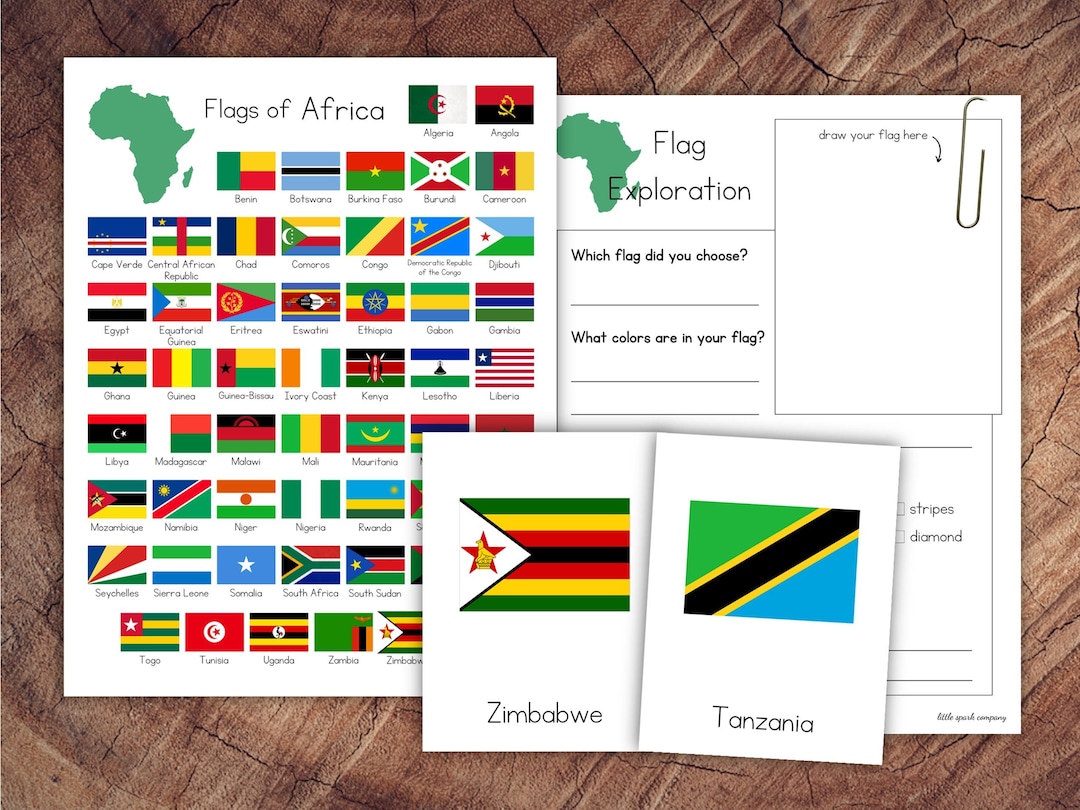 African Flags Pack With Extension - Etsy