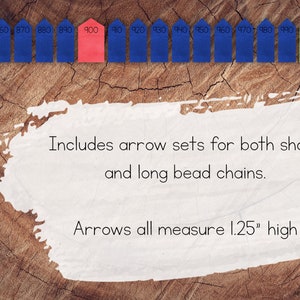 Printable Montessori Skip Counting Arrows for Short and Long Bead ...