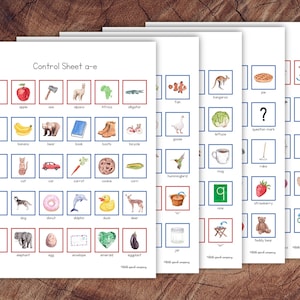 Beginning Letter Sounds Picture Sorting Card Set, Blue Consonants Red ...