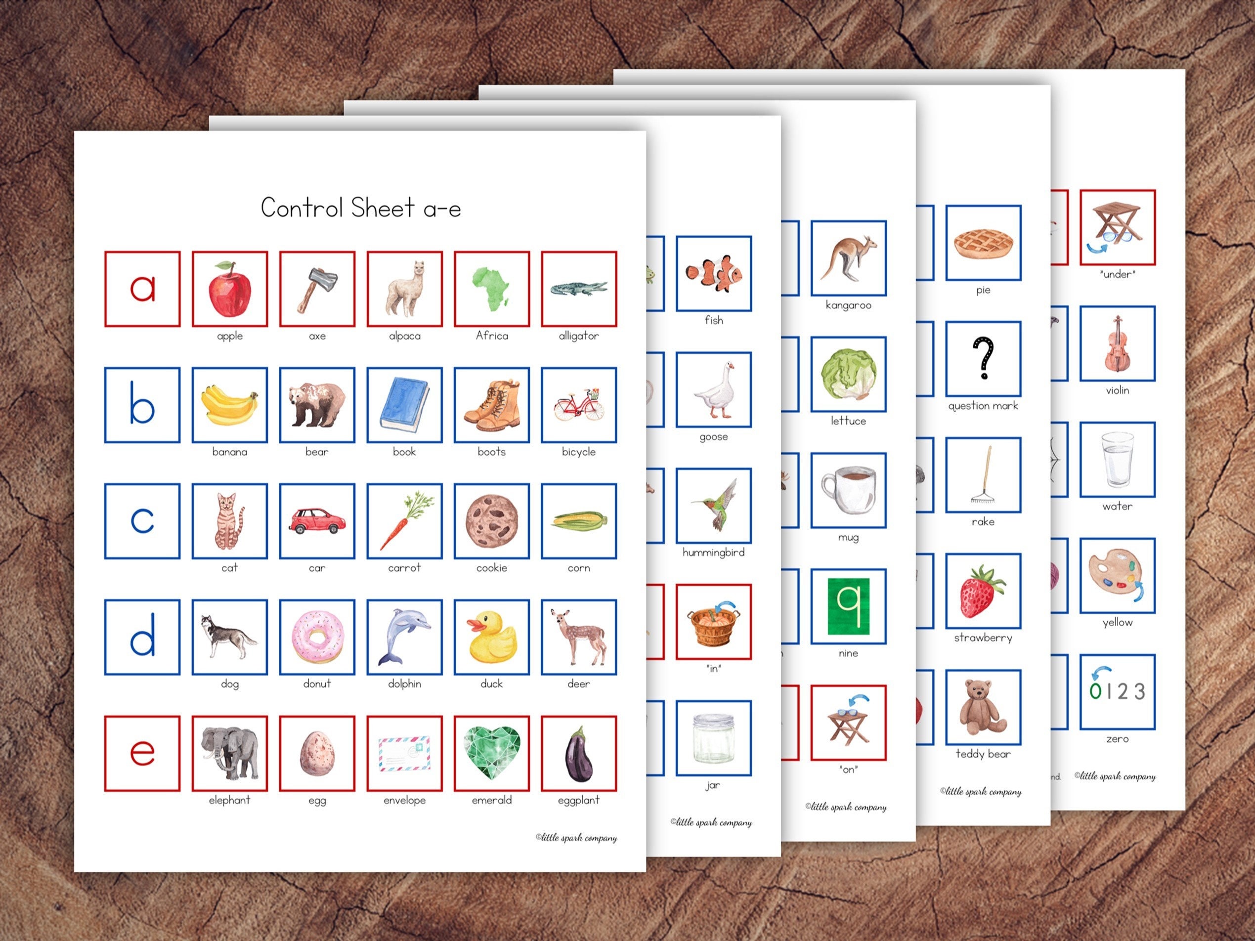 Beginning Letter Sounds Picture Sorting Card Set, Blue Consonants Red ...