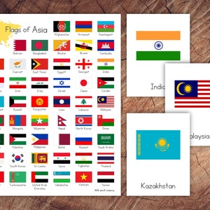 Asian Flags Pack With Extension - Etsy