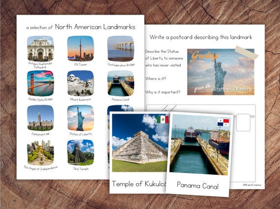 North American Landmarks Pack With Extension - Etsy