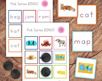 CURSIVE Pink Series Color-me Readers (montessori Phonetic Reading Books ...