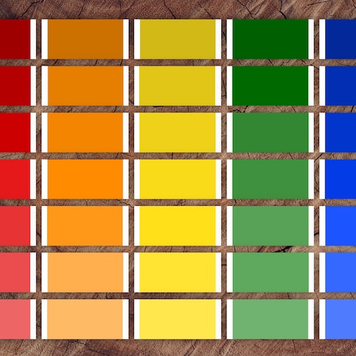 Printable Montessori Colour Tablets Preschool Colours | Etsy