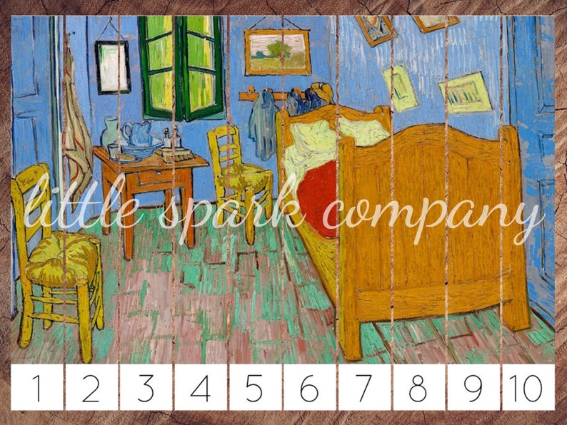 Skip Counting With Van Gogh Preschool Skip Counting Puzzles | Etsy