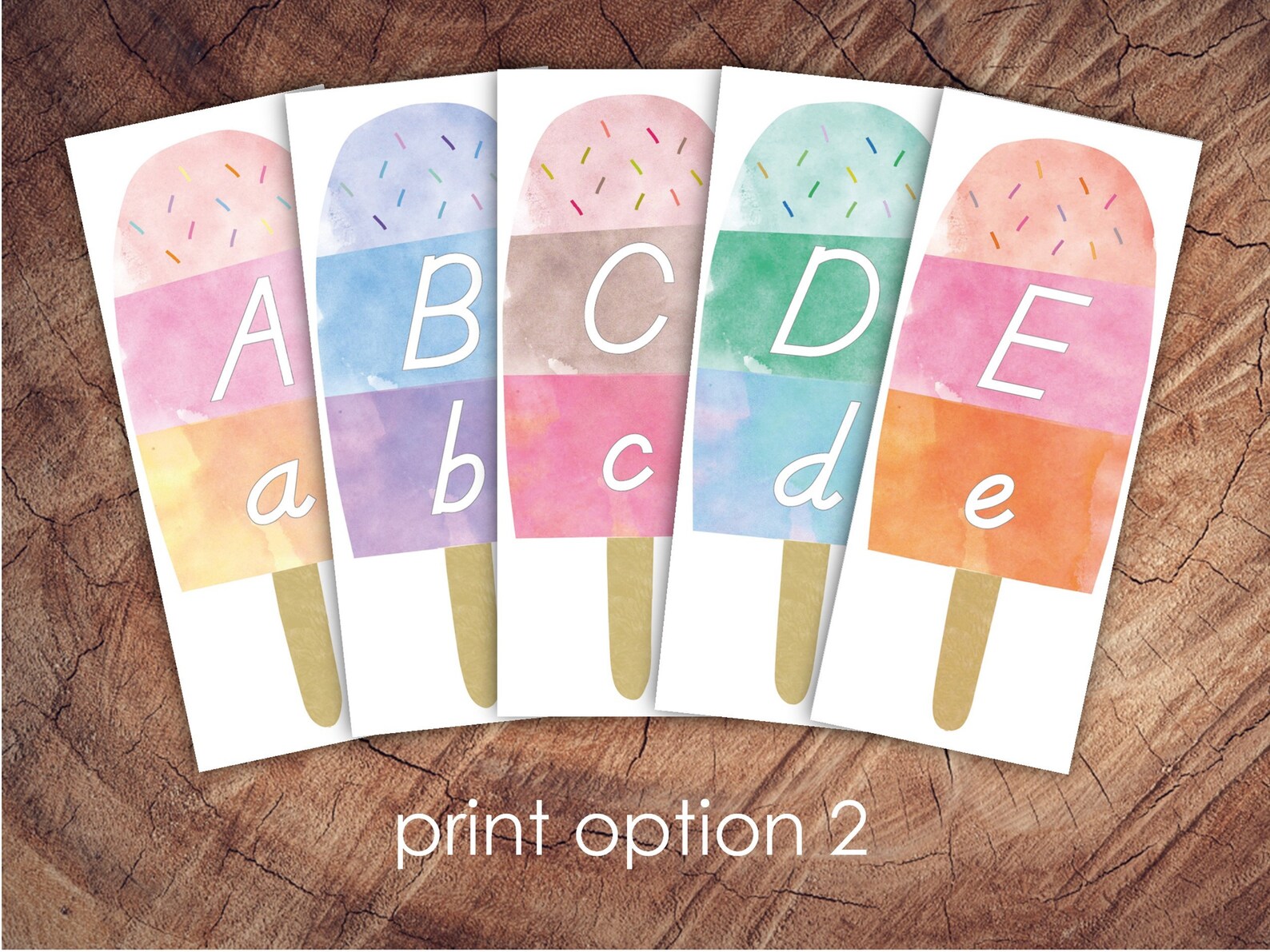 Summer Popsicles Numbers and Letters Alphabet Matching - Etsy Canada
