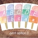 Summer Popsicles Numbers and Letters, Alphabet Matching, Number ...
