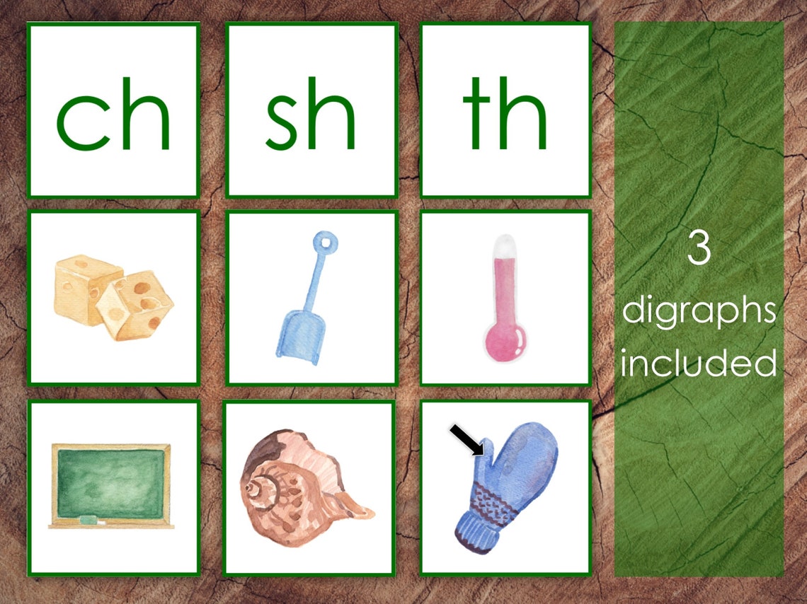 Preschool Consonant Blends Picture Matching Cards - Etsy