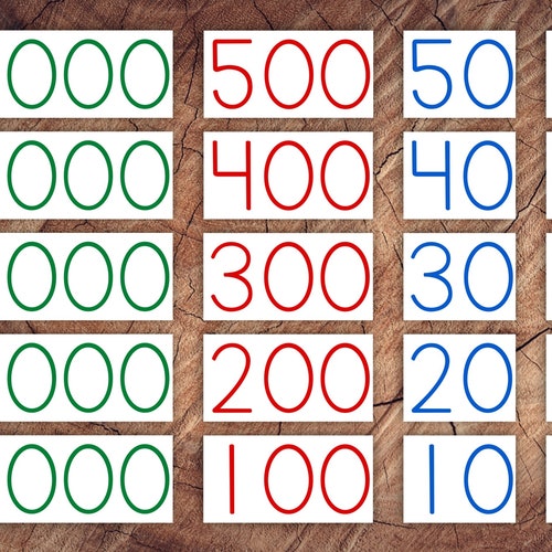 Montessori Coloured Beads Printable Math Resource - Etsy