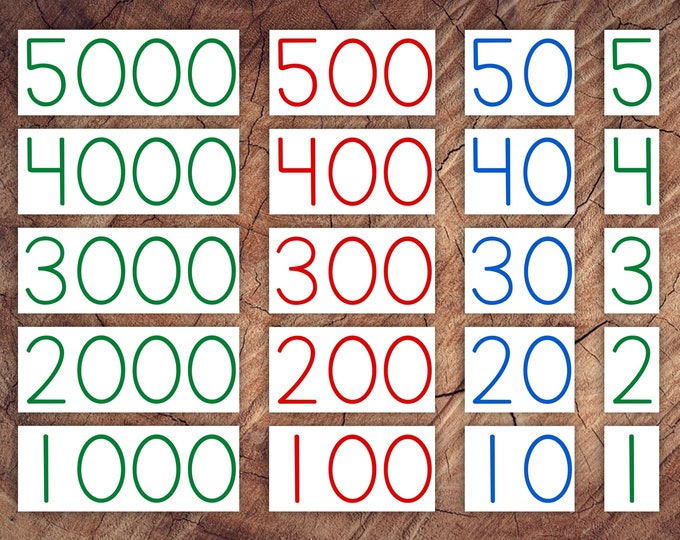Printable Montessori Skip Counting Arrows for Short and Long Bead ...