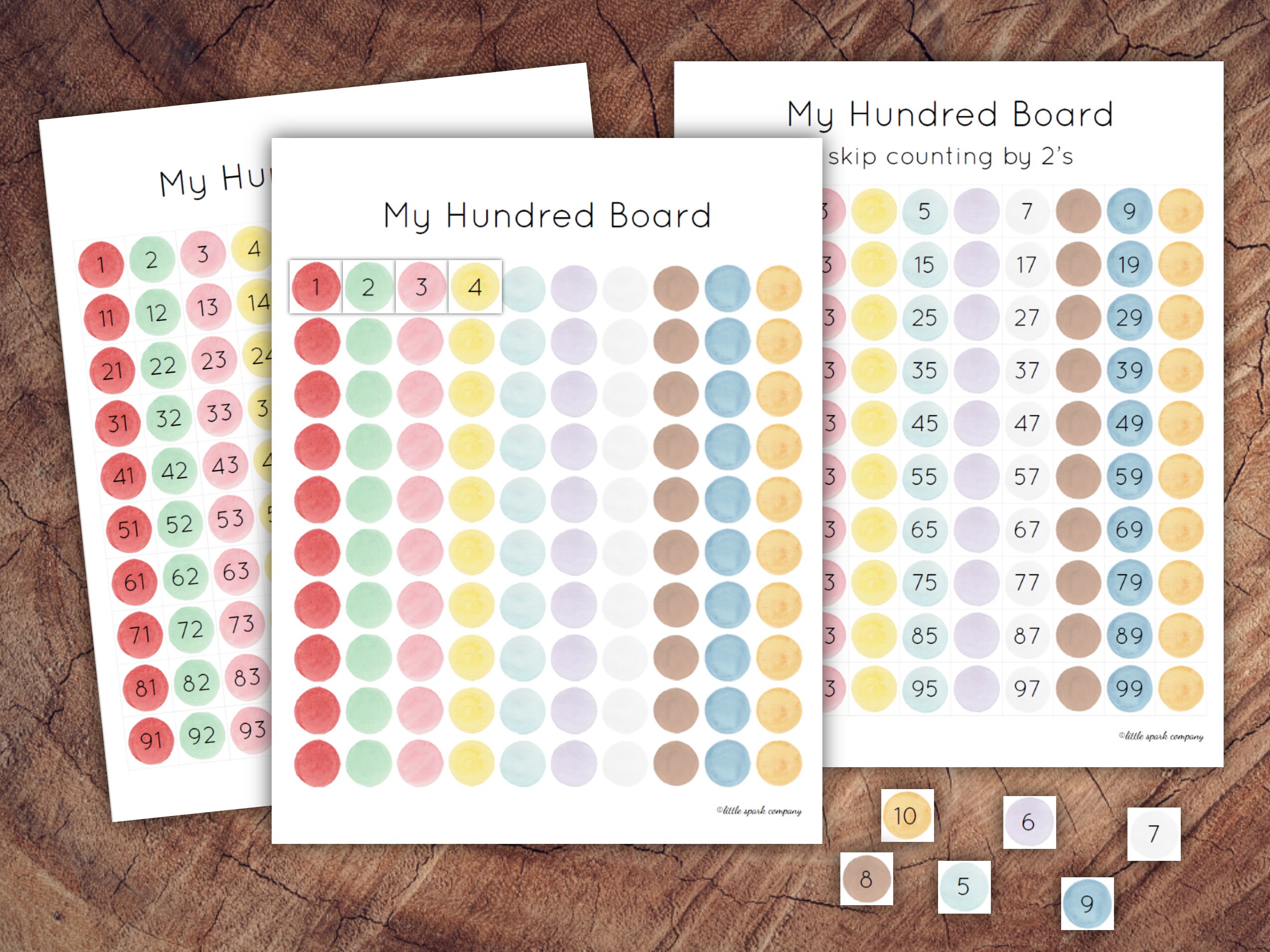 Printable Hundred Board Montessori Preschool Math | Etsy